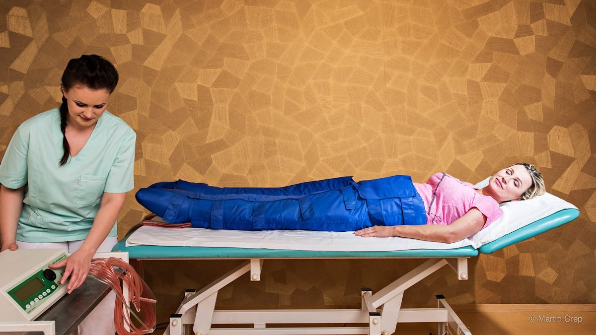 Mechanical lymphatic system massage of lower or upper limbs | Modern ...